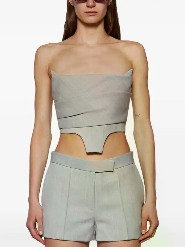 Alex Perry Strapless Corset Top