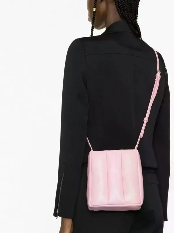 STAND STUDIO Quilted Chain-link Tote Bag - Pink