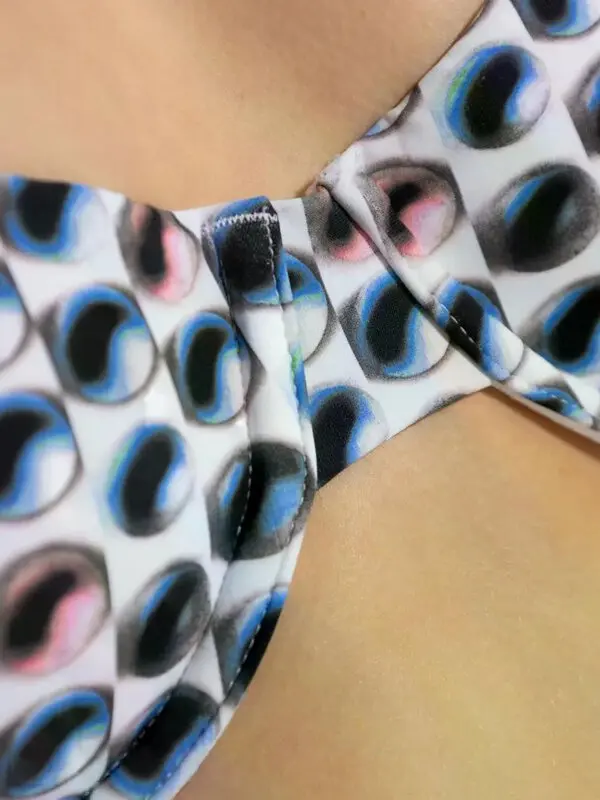 Tory Burch Eye Print Bikini Top