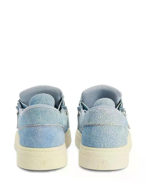 GIUSEPPE ZANOTTI Double-zip Low-top Sneakers - Blue