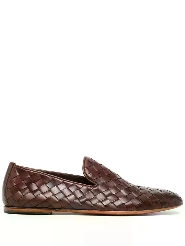 BARRETT Woven-leather Loafers
