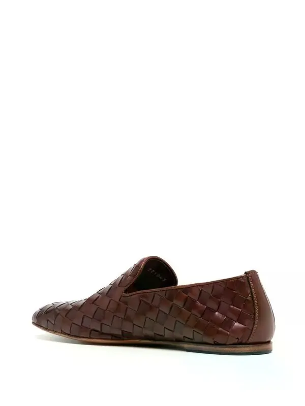 BARRETT Woven-leather Loafers