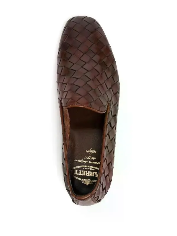 BARRETT Woven-leather Loafers