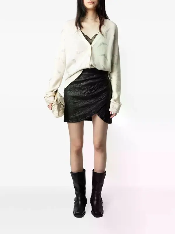 Zadig&Voltaire Mirka Strass Wings Cashmere Cardigan