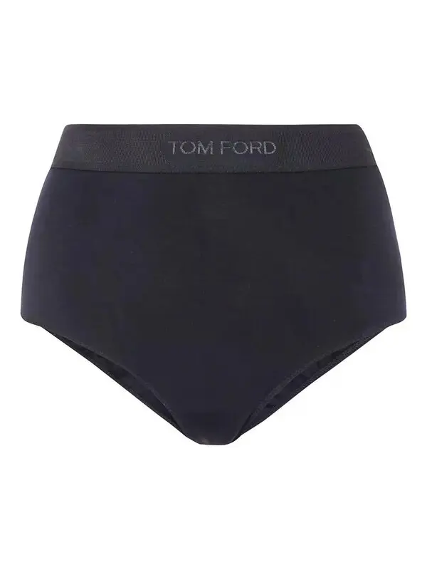 TOM FORD Logo-print Briefs - Black