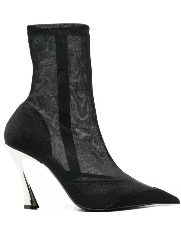 MUGLER 95mm Mesh Ankle Boots