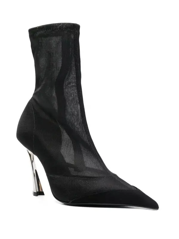 MUGLER 95mm Mesh Ankle Boots