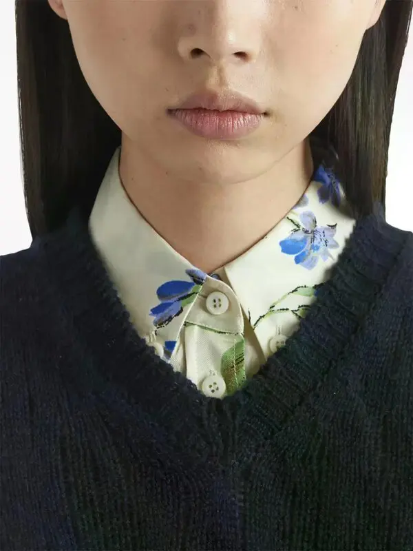 Prada Floral-print Silk Shirt
