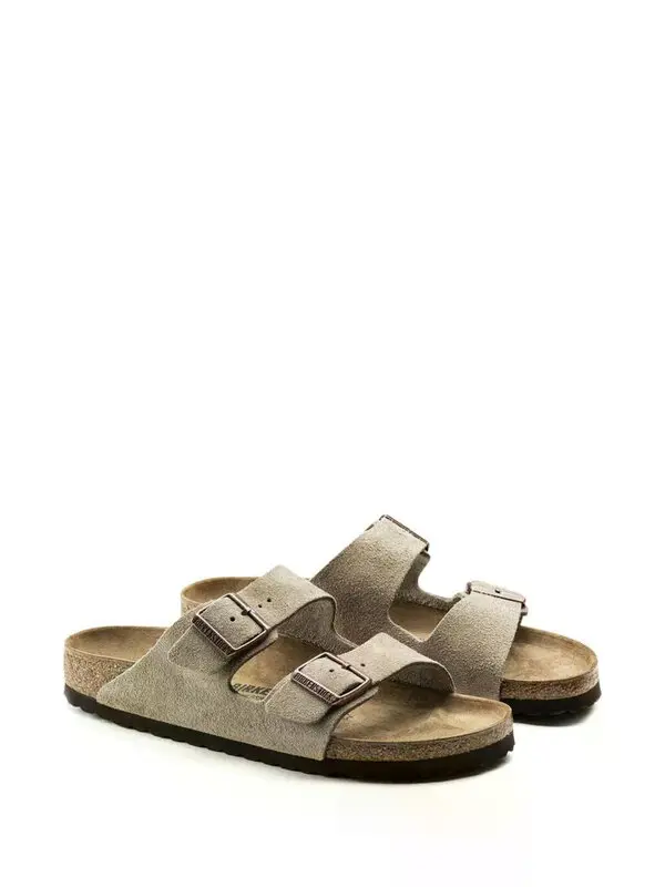 BIRKENSTOCK Arizona Suede Sandals - Neutrals