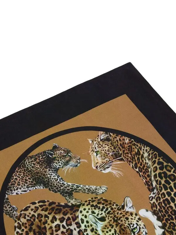 Dolce & Gabbana Animal-print Napkin - Brown