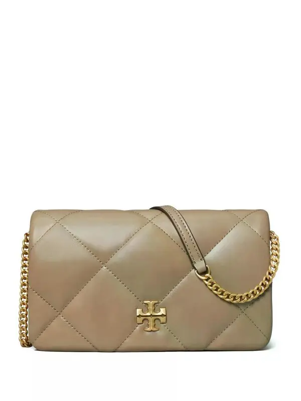 Tory Burch Kira Diamond-quilted Wallet-on-chain - Brown
