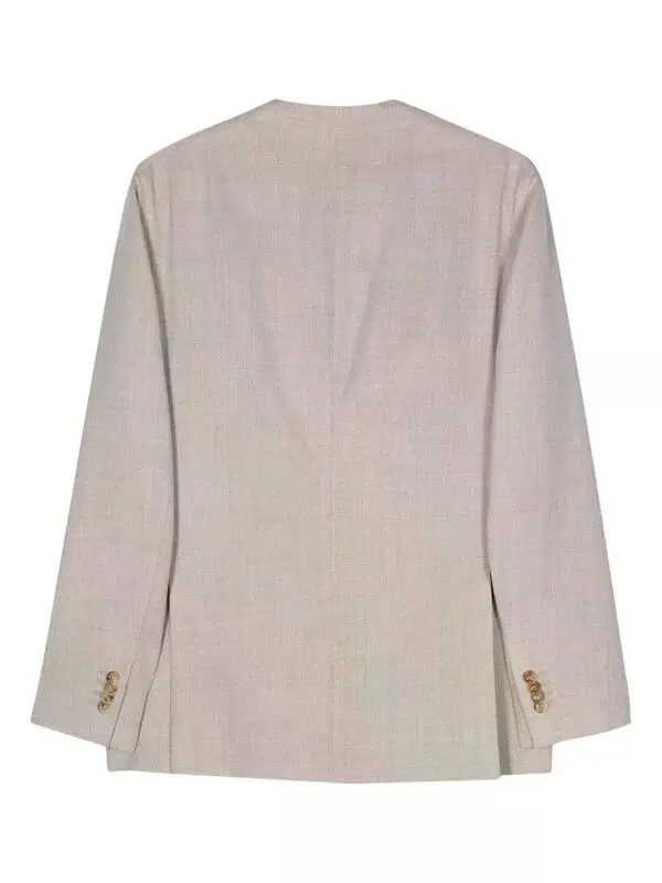 Boglioli Single-breasted Wool Blazer - Neutrals