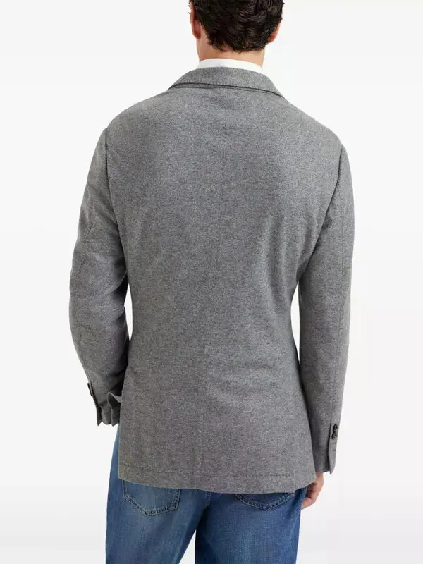 Brunello Cucinelli Single-breasted Blazer - Grey