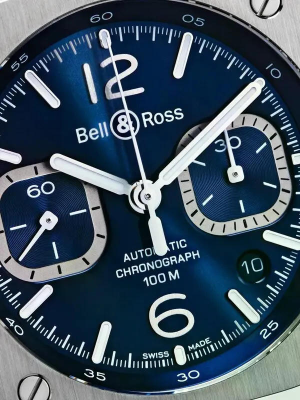 BELL & ROSS Chrono 42mm - Blue