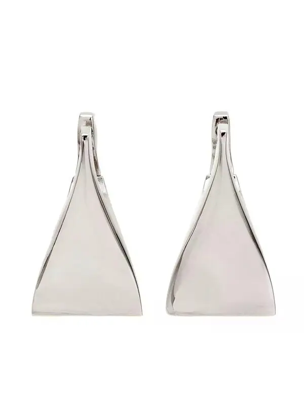 COURREGES Geometric Dangle Earrings - Silver