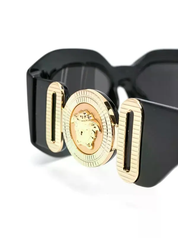 Versace Medusa Head Oversized Sunglasses - Black