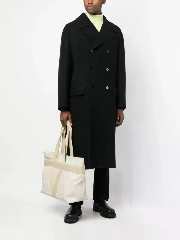 JIL SANDER Double-breasted Virgin Wool Coat