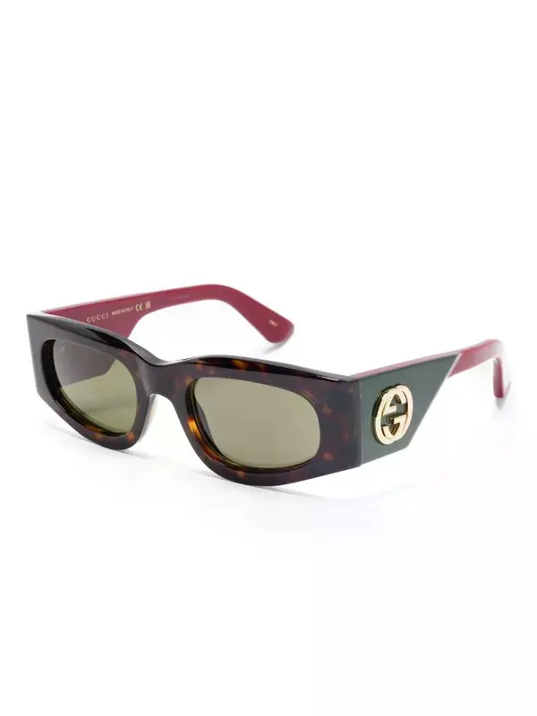 Gucci Colour-block Tortoiseshell Sunglasses - Multicolour