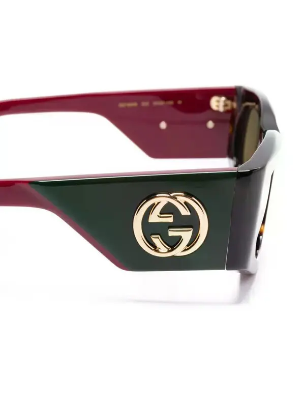 Gucci Colour-block Tortoiseshell Sunglasses - Multicolour