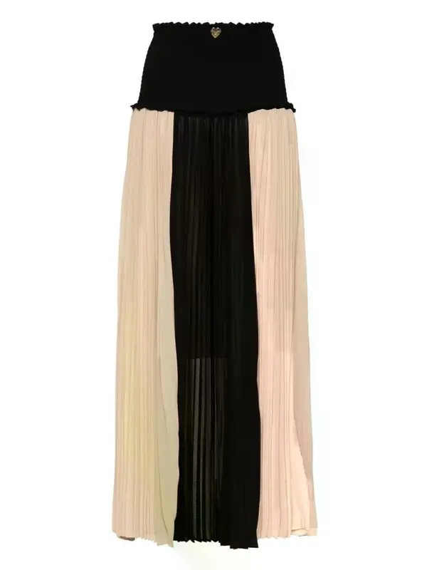 TWINSET Colour-block Pleated Midi Dress