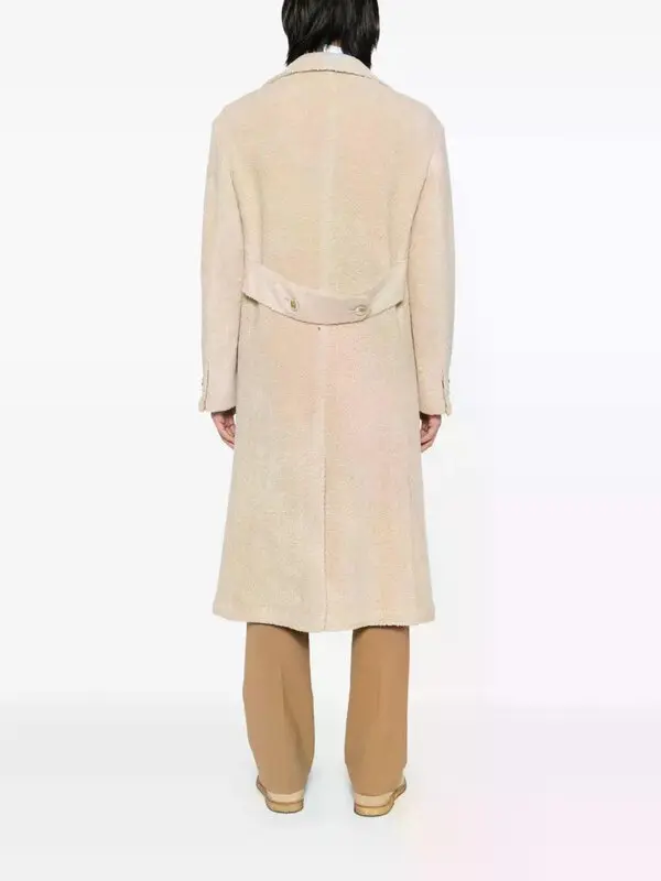 Kiton Single-breasted Coat - Neutrals