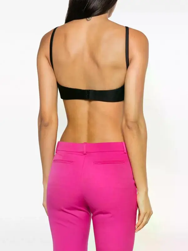 Versace Gathered Bustier Crop Top