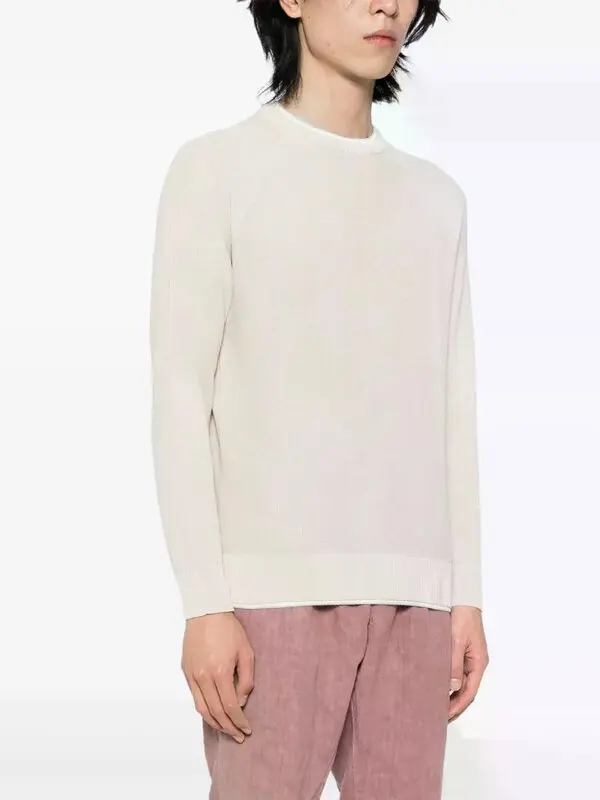 Eleventy Crew Neck Jumper - Neutrals