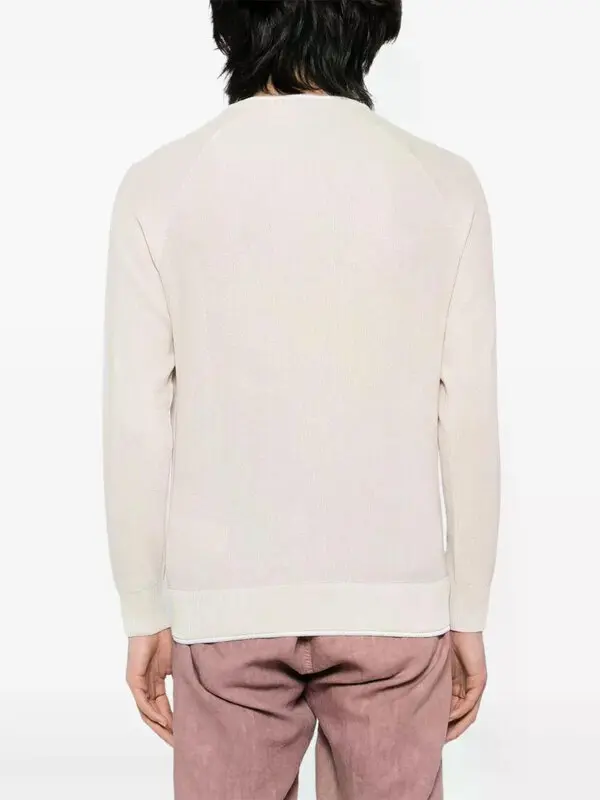 Eleventy Crew Neck Jumper - Neutrals