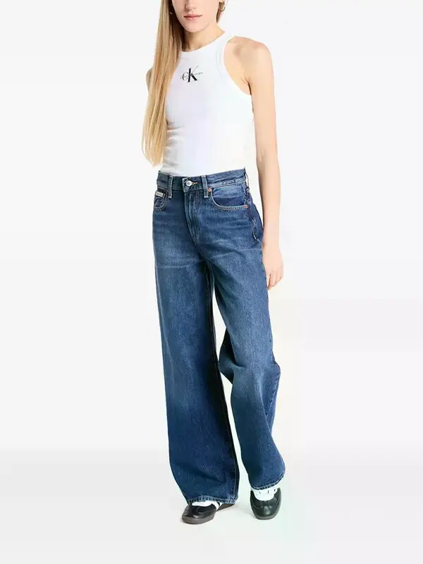 Calvin Klein Wide Leg Tinted Jeans