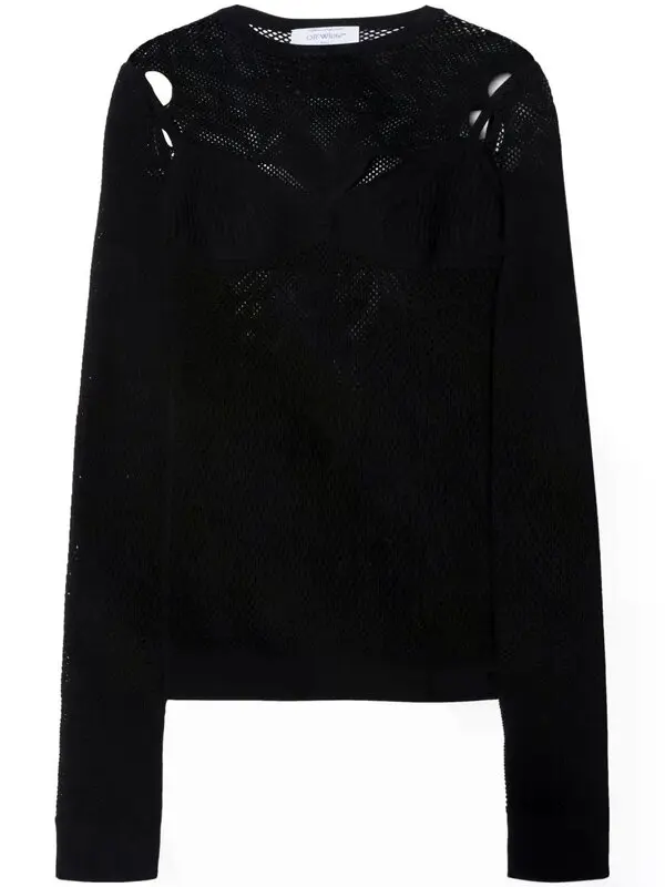 Off-White Arrow Fishnet Top