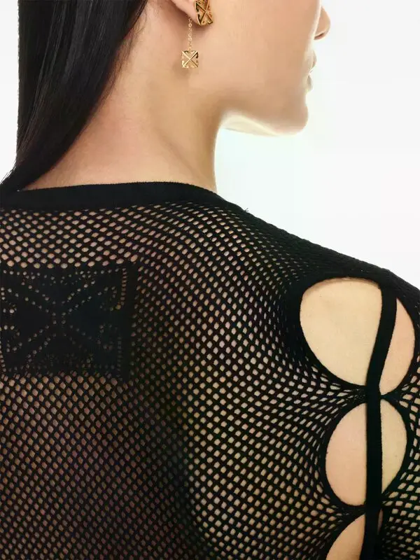 Off-White Arrow Fishnet Top