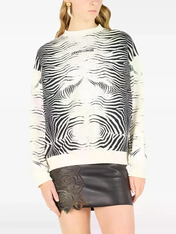 Roberto Cavalli Zebra-print Sweatshirt