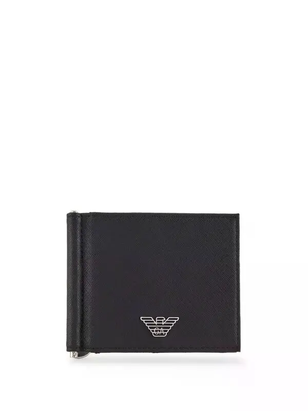 Emporio Armani Logo-plaque Folded Wallet - Black
