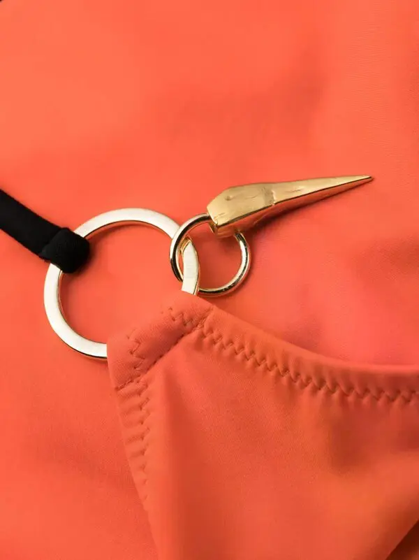 Roberto Cavalli Halterneck Tie-fastening Swimsuit