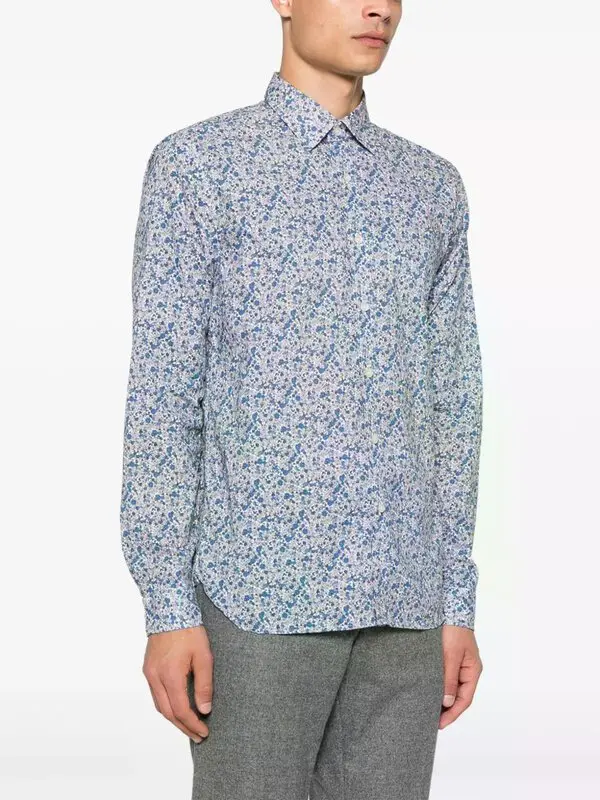 XACUS Floral-print Shirt