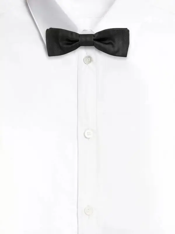 Dolce & Gabbana Silk Satin Bow Tie - Black