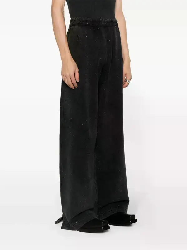 Vetements Crystal-embellished Track Pants