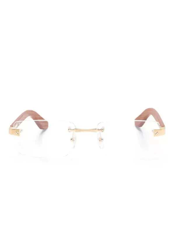 Cartier Santos De Eyeglasses - Brown