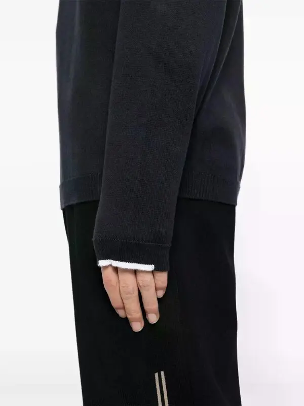 BOSS Logo-print High-neck Jumper