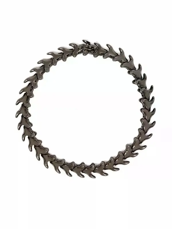 SHAUN LEANE Serpents Trace Slim Bracelet - Black