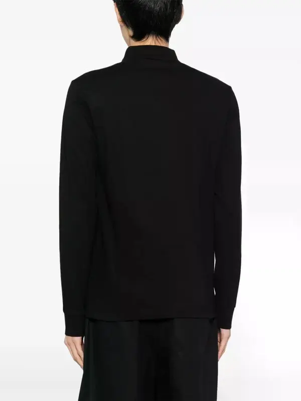BOSS Logo-appliqué Long-sleeved Polo Shirt