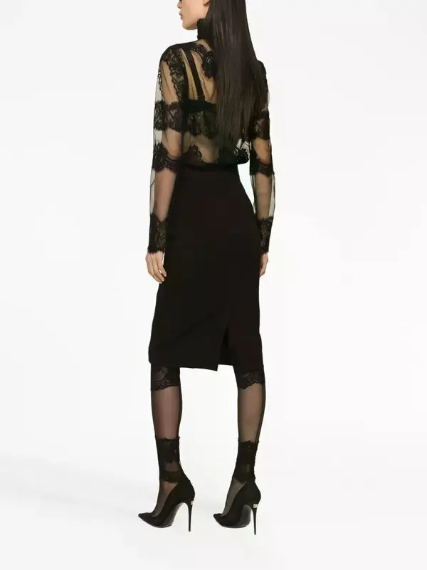 Dolce & Gabbana High-waisted Midi Skirt