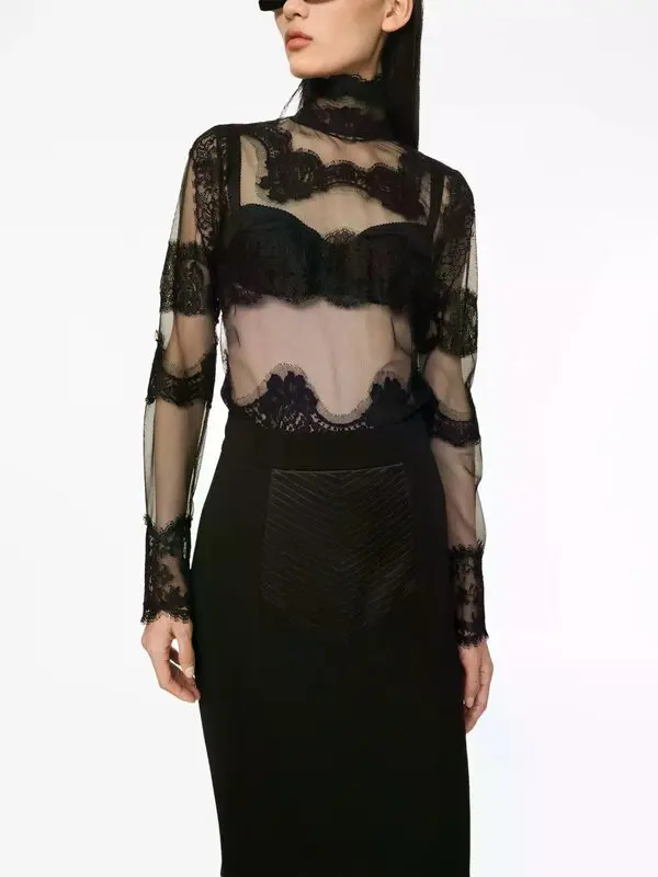 Dolce & Gabbana High-waisted Midi Skirt