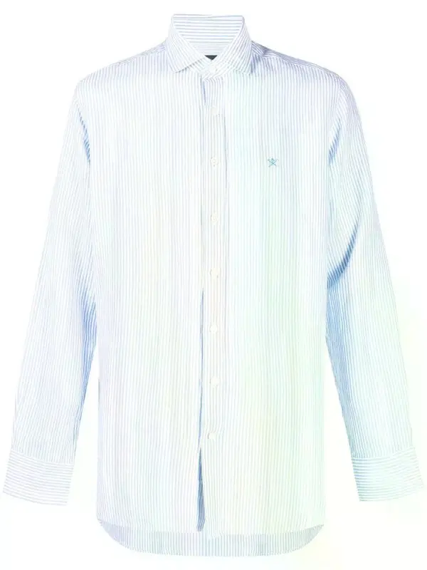 HACKETT Bengal Stripe-pattern Linen-blend Shirt