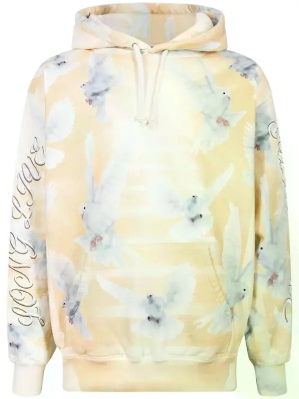 Supreme Doves Graphic-print Hoodie - Neutrals