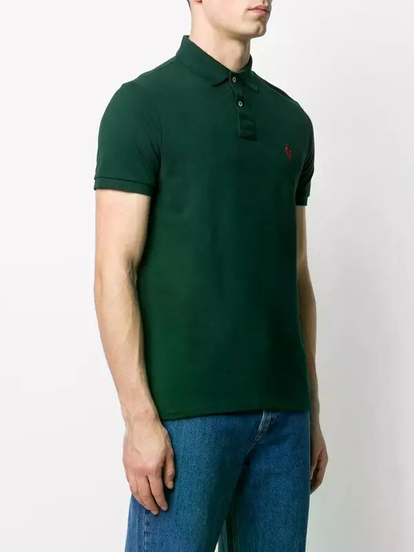 Polo Ralph Lauren Logo-embroidered Piqué Polo Shirt - Green