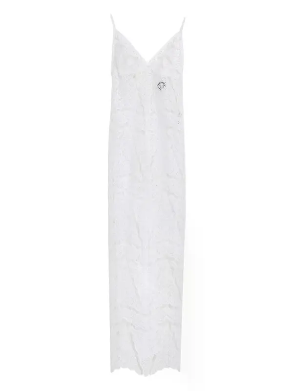 AMIR SLAMA X Jade Picon Lace Midi Dress - White