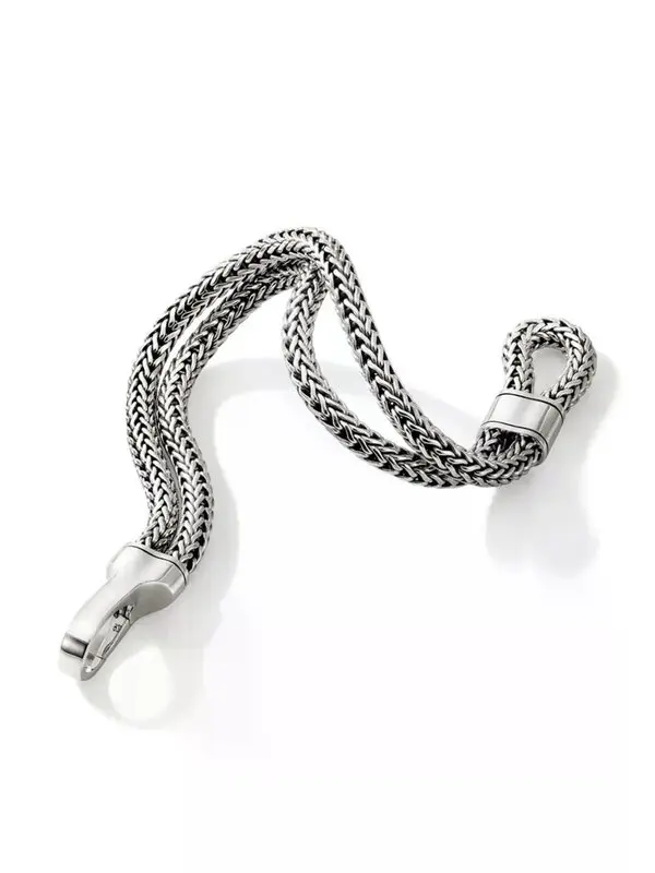 John Hardy Sterling Wheat Chain Hook Bracelet