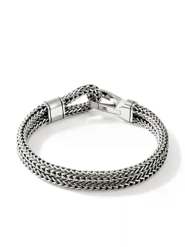John Hardy Sterling Wheat Chain Hook Bracelet
