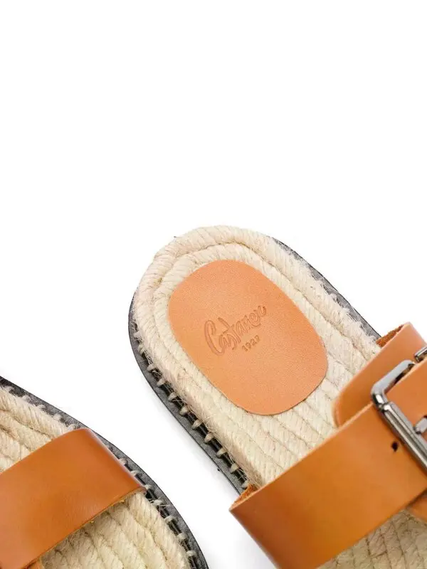 CastaÑer Leather Slides - Brown